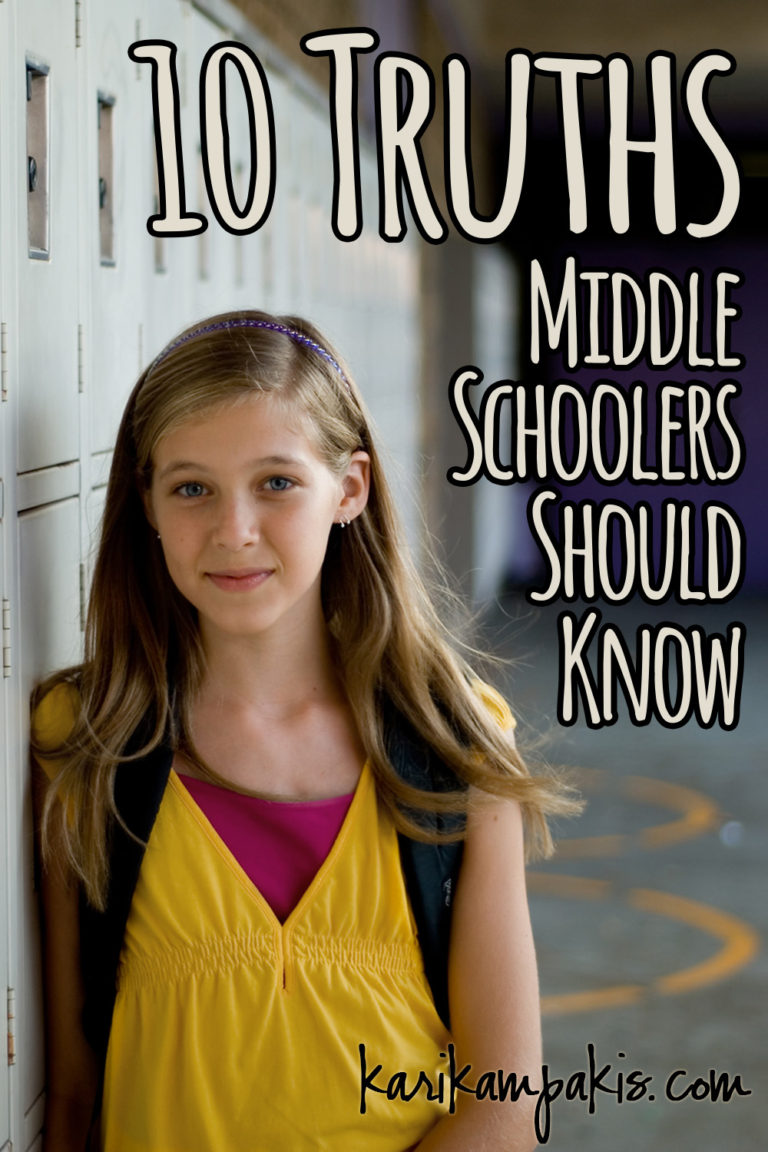 10 Truths Middle Schoolers Should Know | Kari Kampakis